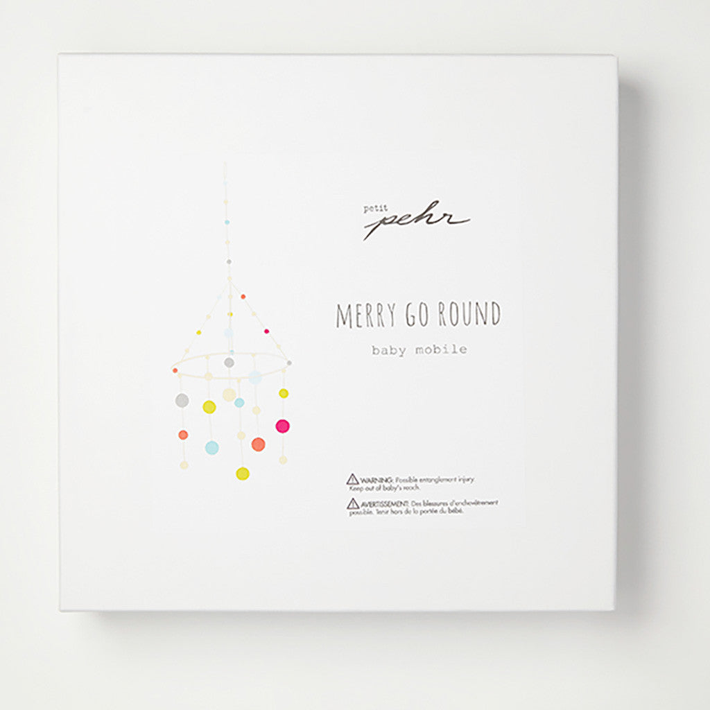 Petit Pehr Kids Colorful Merry Go Round Mobile for Baby Nursery