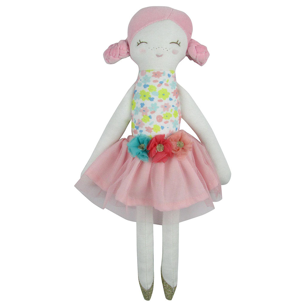Shop Albetta Pink Flower & Tutu Skirt Doll-Large for Girls